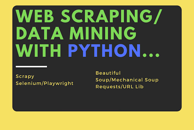 Scrap Data With Python For You By Python2920 Fiverr
