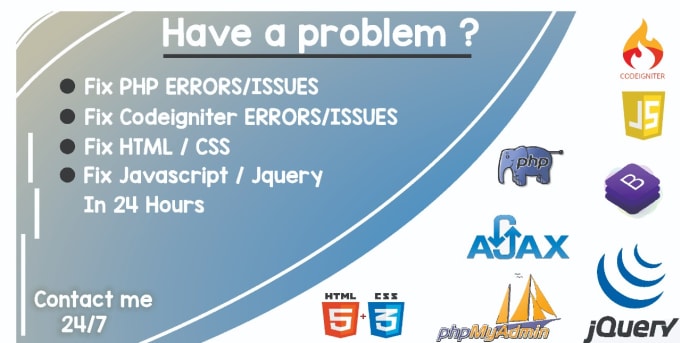 Fix Bugs Php Javascript Html Css Codeigniter By Pebryanibrahim Fiverr