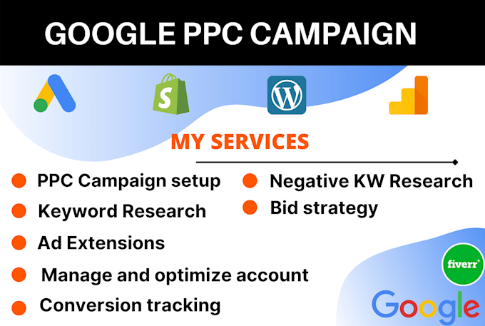 Audit Setup And Optimize Your Google Ads Ppc Campaigns By Atikovi Fiverr