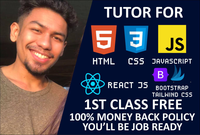 Teach Tutor You Web Development React Js Html Css Javascript By