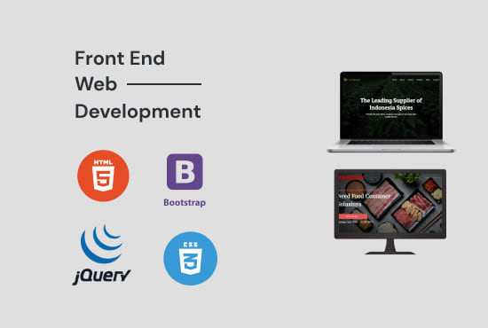 Be Your Front End Web Developer Using Html Css Bootstrap By Abdillahdev Fiverr