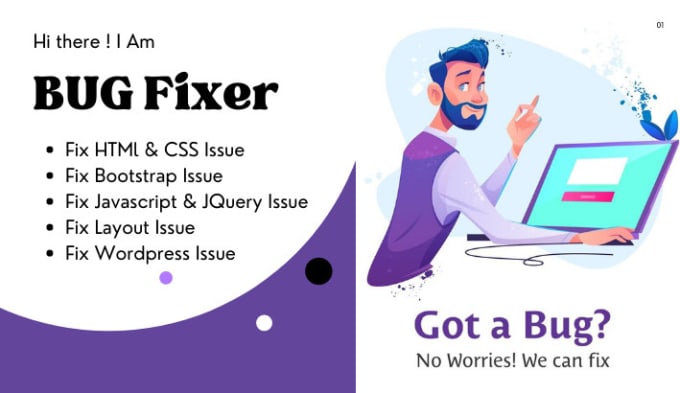 Fix Html Css Javascript Bootstrap Website Bugs Urgent By Fancycloud