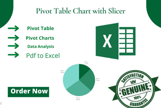 Create Excel Pivot Tables Charts With Slicer By Bushrarauf114 Fiverr