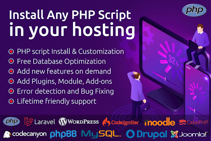 Install Any Php Script Or Cms In Your Hosting By Urbanpie Fiverr