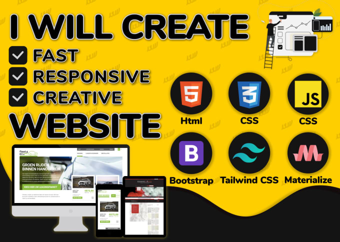 Create Html Css Javascript Responsive Website By Komaltoor Fiverr