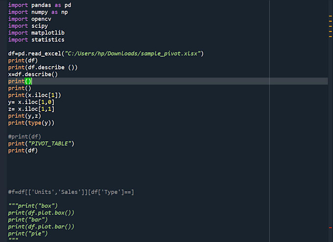 Do Data Analysis Using Numpy Pandas Matplotlib And Python Assistants