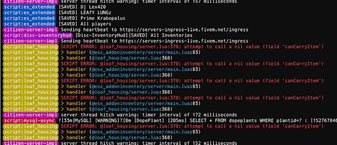 Fix Script And Database Errors On Your Esx Fivem Server By Jahxraspy
