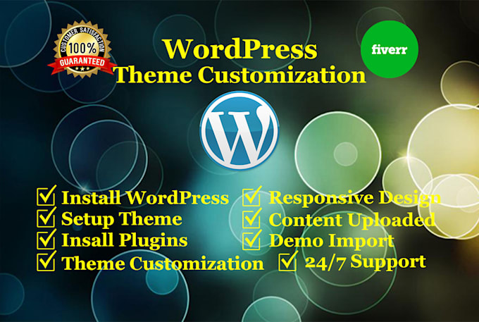 Install Wordpress Setup Theme Demo Upload And Do Customization By