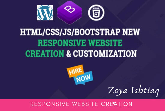 Create Responsive Website Bootstrap Html Css Javascript And Wordpress