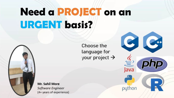 Build You A Mini Project In C Cpp Python Java Php And R By Sahil
