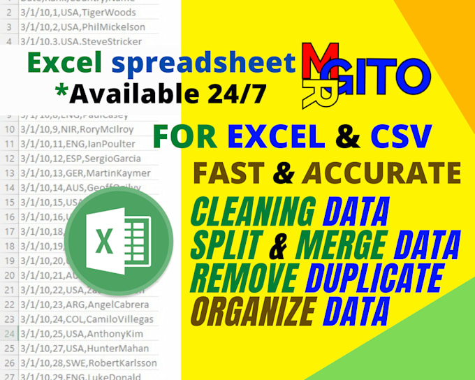 Quickly Clean Split Combine Excel Or Csv Data By Mehdi Rhihi Fiverr