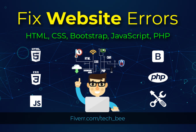 Fix Bugs In Your Website Related To Php Mysql Html Css Javascript