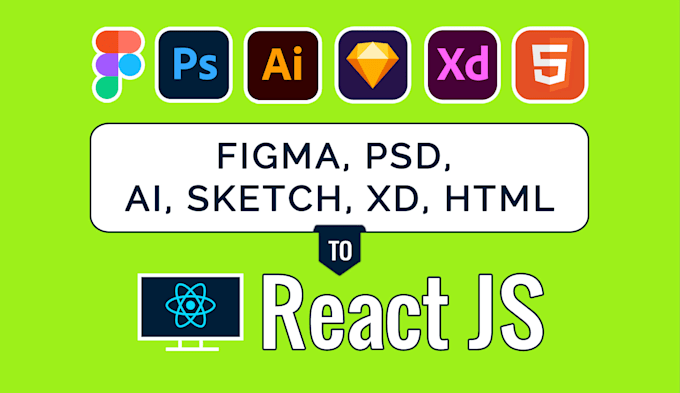 Convert Figma To React Js Ai Xd Html Psd To React Js By Manikhanwoo