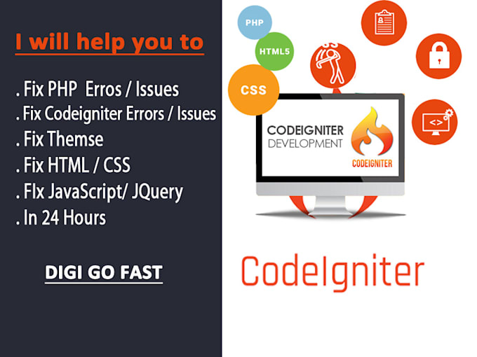 Fix Bugs Add Features Or Develop In Codeigniter Website By
