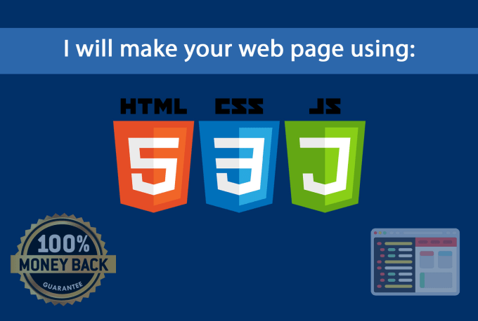 Create A Simple Web Page Using Html Css Javascript By Blixonx Fiverr