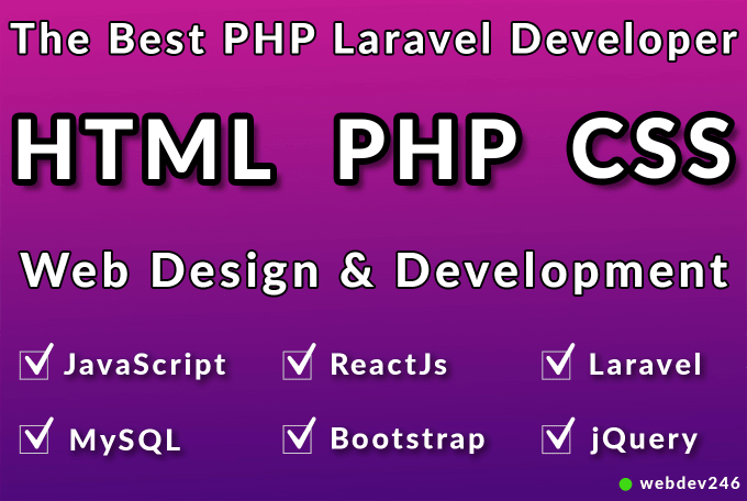 Develop Php Mysql Html Css Js Web Applications By Webdev246 Fiverr