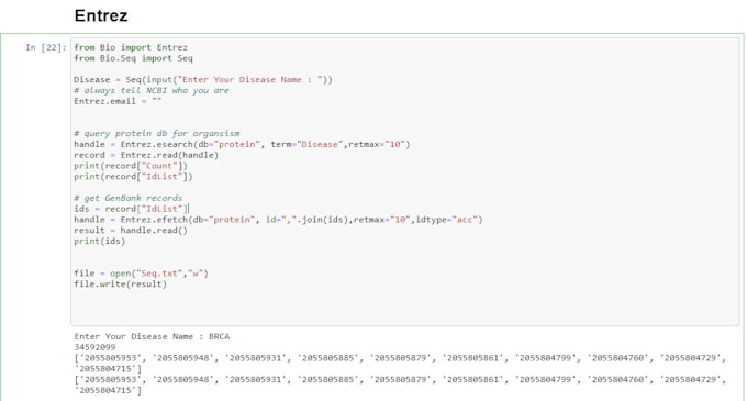 Assist You In Any Coding Task Of Python And Biopython By Bio Coders