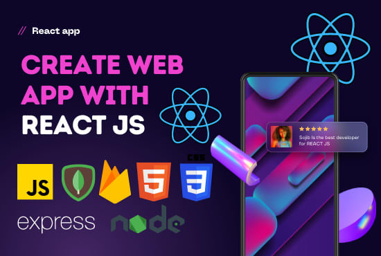 Develop Web App Using React Js Firebase Node Js Javascript Express