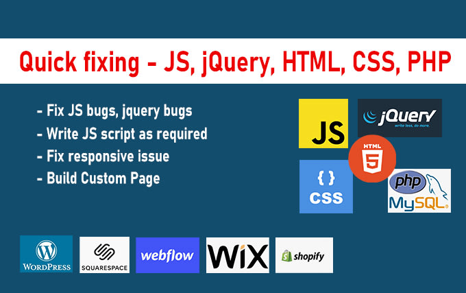 Do Javascript Jquery Html Css Php By Musu Webexpert Fiverr