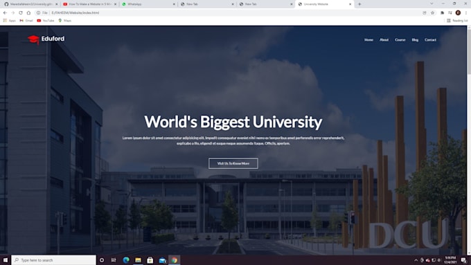 Create A Complete Website Html Css Javascript Bootstrap By Raaja1112