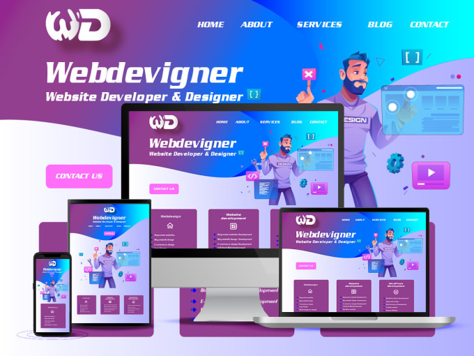 Develop Responsive Website With Html Css Javascript React By Sakauat