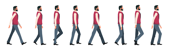 Be Doing D Character Walk Cycle Animation By Niravtailor Fiverr