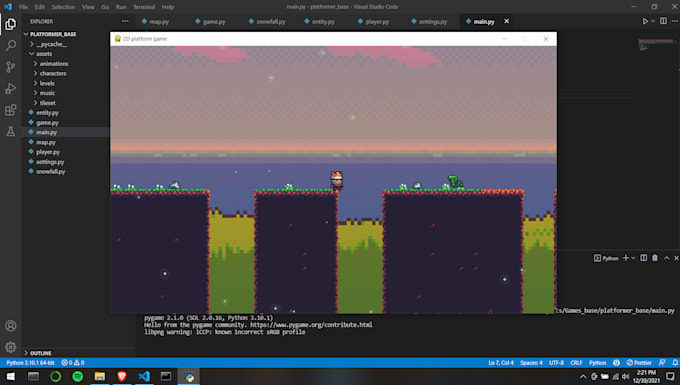 Make A 2d Platformer In Pygame By Neviogz91 Fiverr