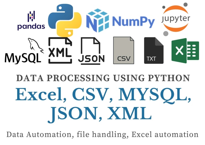 Automate Your Excel Csv Xml Json Data Tasks Using Python By