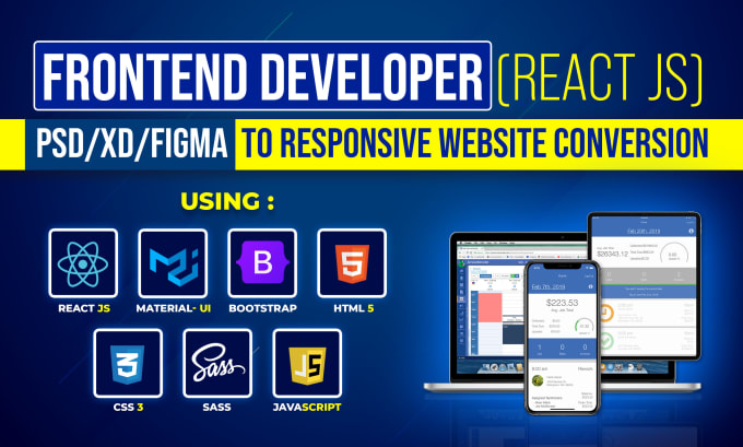 Create Responsive Websites Using React Html Css Bootstrap5