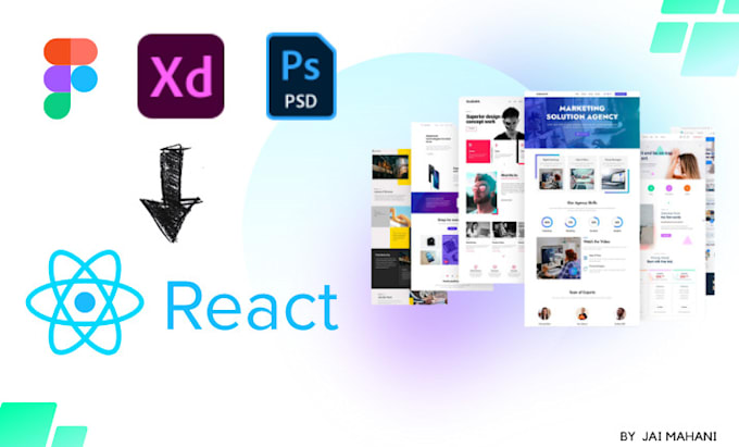 Convert Figma Psd Xd To React Js Website By Jai Malhani Fiverr