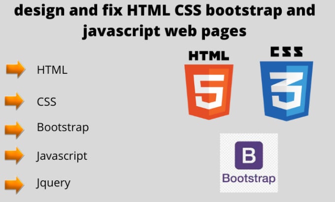 Design And Fix Html Css Bootstrap And Javascript Web Pages By Hina