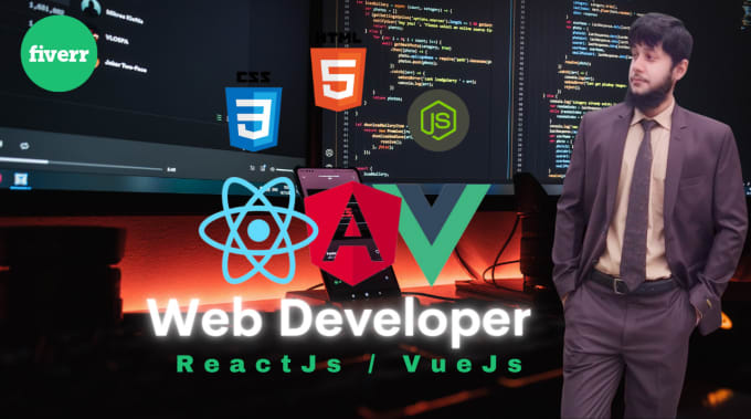 Develop Responsive Front End Websites With Vuejs Reactjs Html Css