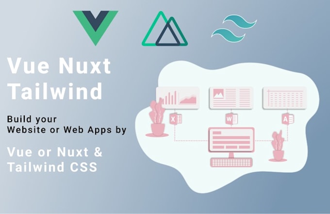 Build A Website Using Vue Nuxt Tailwind Css By Rr Rubel Fiverr