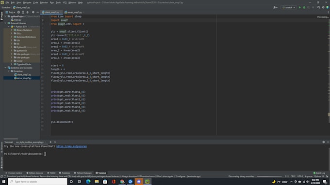 Use Wxpython For Ui And Write Plc Code Using Snap Library By Gkizer