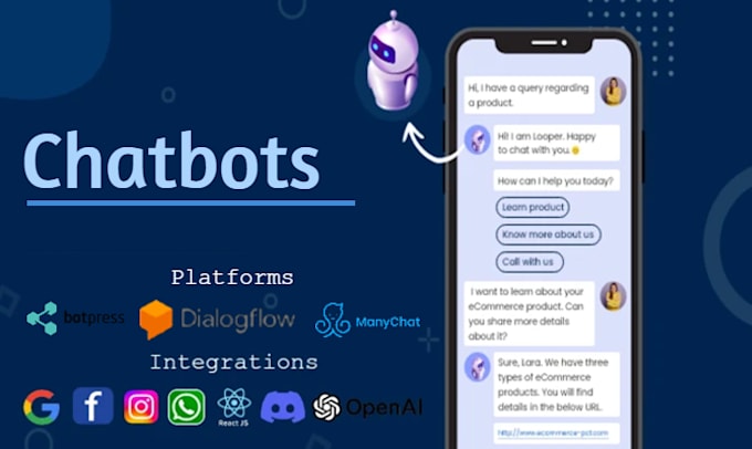 Develop A Chatbot Using Dialogflow With Open Ai By I Fasih Ahmed Fiverr