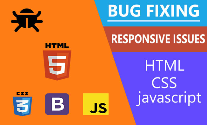 Edit Or Fix Html Css Javascript Bug And Responsive Issue By Sajib