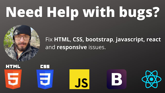 Edit Or Fix Html Css Bootstrap Javascript And Responsive Issues By