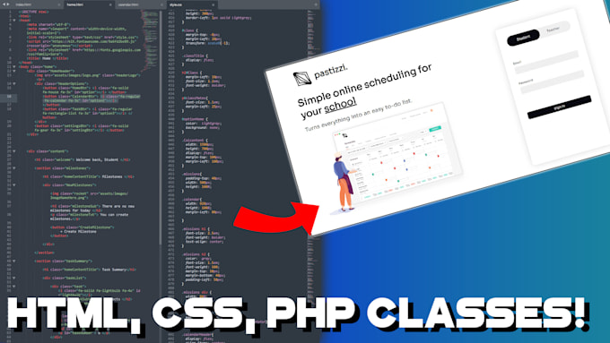 Html Css And Php Classes For Beginners By Designerln Fiverr
