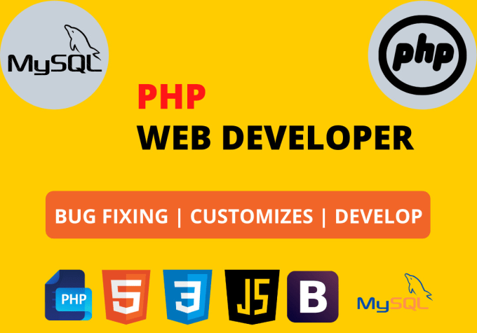 Fix Any Bugs Customize Develop On Php Mysql Javascript Html Css In 24