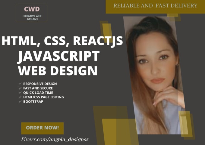 Develop A Stunning And Responsive Html Css Javascript Reactjs Website