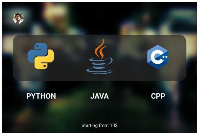 Do Your Python Cpp And Java Programming Tasks By Saifullahkhaki Fiverr