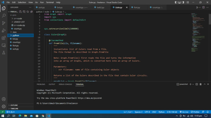 Code C Cpp Java And Python Programming Tasks Or Projects By