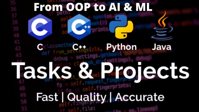 Do Python C Cpp Java Programming Coding Tasks Or Projects By