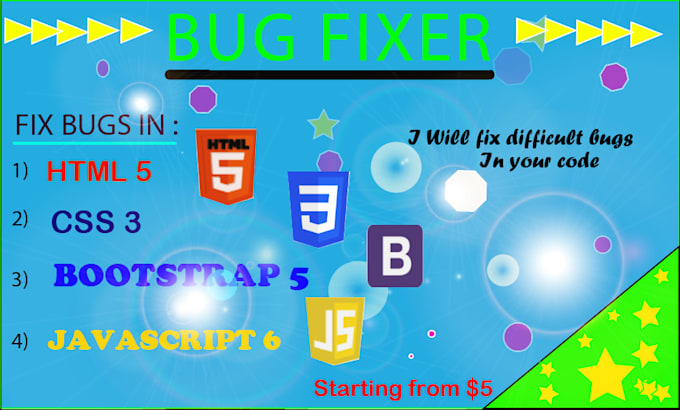 Be Your Html Css Bootstrap And Js Bug Fixer And Code Editor By