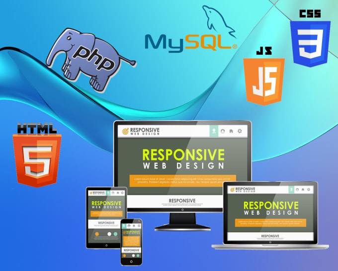 Create A Custom Responsive Website In Html Css Javascript And Php By