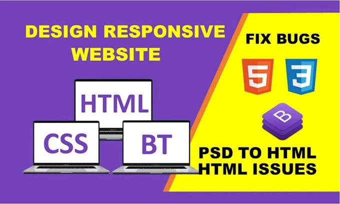 Create Responsive Website With Html Css Bootstrap And Javascript And