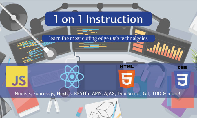 Teach Assist You In Javascript Node React Html And Css By