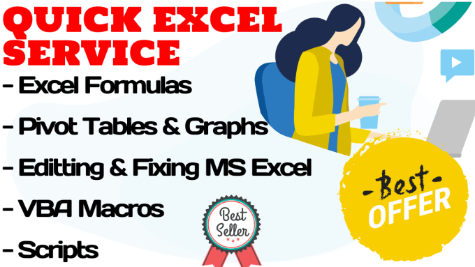 Create Excel Formulas Pivot Tables Graphics And Macros By Canseltoprakkra Fiverr