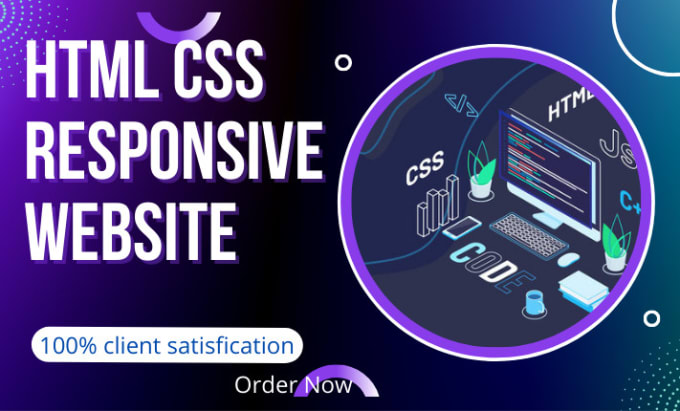 Create A Responsive Websites In Html Css Javascript Bootstrap By