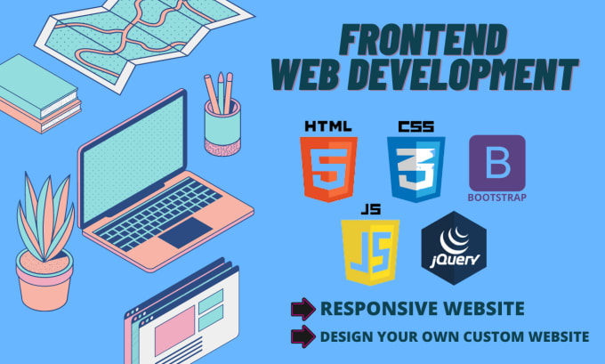 Do Frontend Web Development In Html Css Bootstrap Javascript By